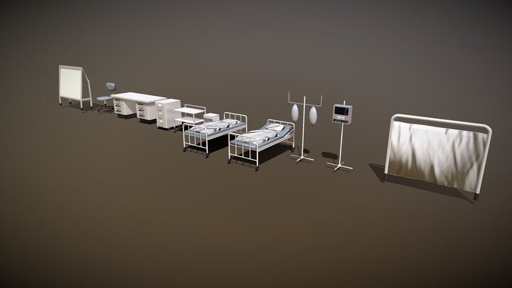 ArtStation - Hospital props