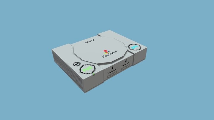 ArtStation - Low Poly Sony PlayStation - PSX - PS1