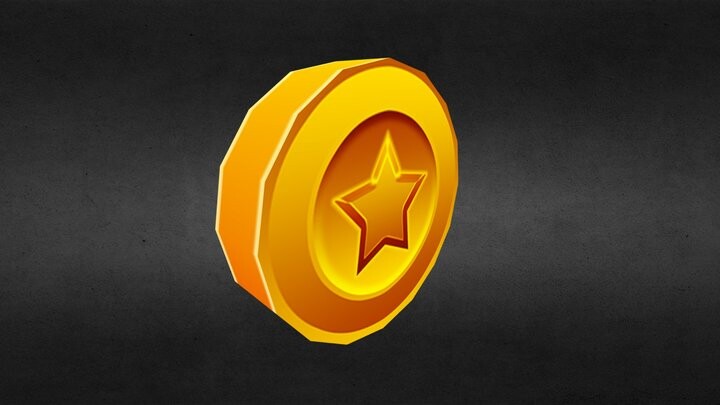 ArtStation - low poly coin