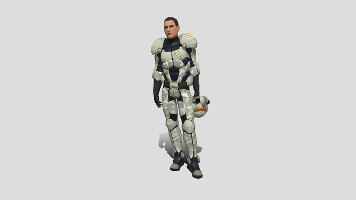 ArtStation - Male soldier tan light armor