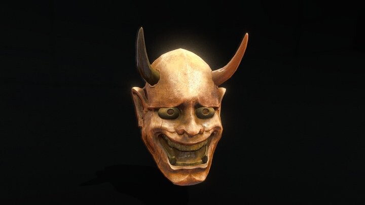 ArtStation - 3D demon mask