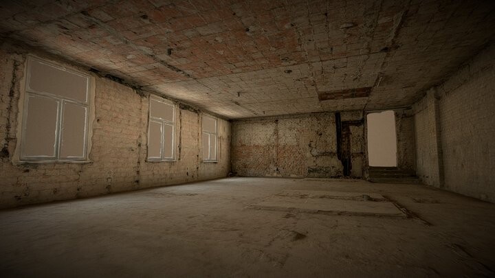 ArtStation - Gloomy brick room