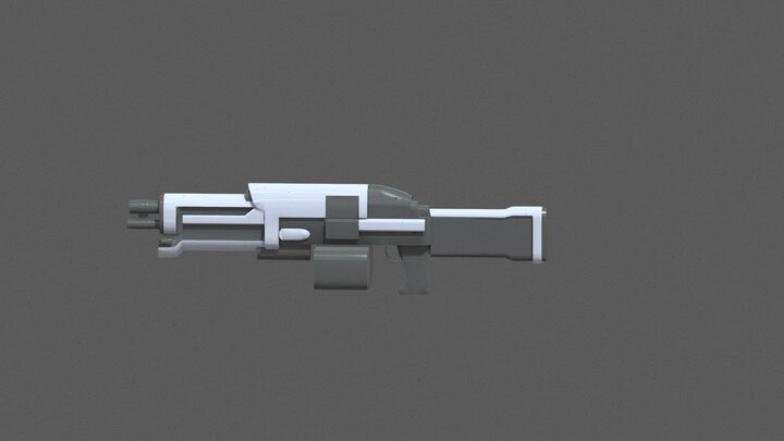 ArtStation - Low_Poly_Gun
