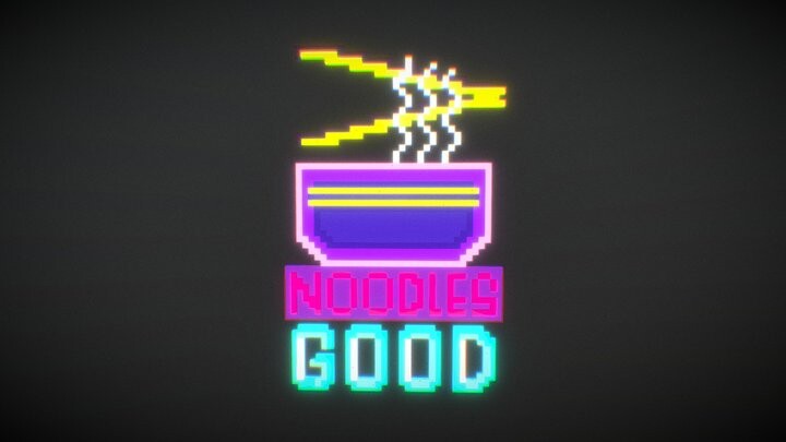 ArtStation - Sign board "NOODLES GOOD"