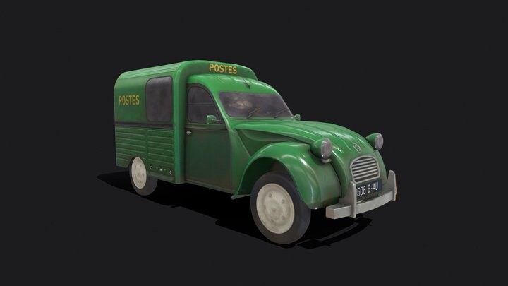 ArtStation - Stylized 2CV Truck