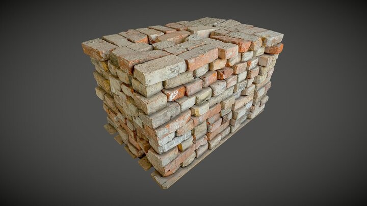 ArtStation - Brick pallet, stack