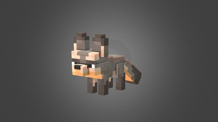 ArtStation - Custom Minecraft Bat-Eared Fox Model