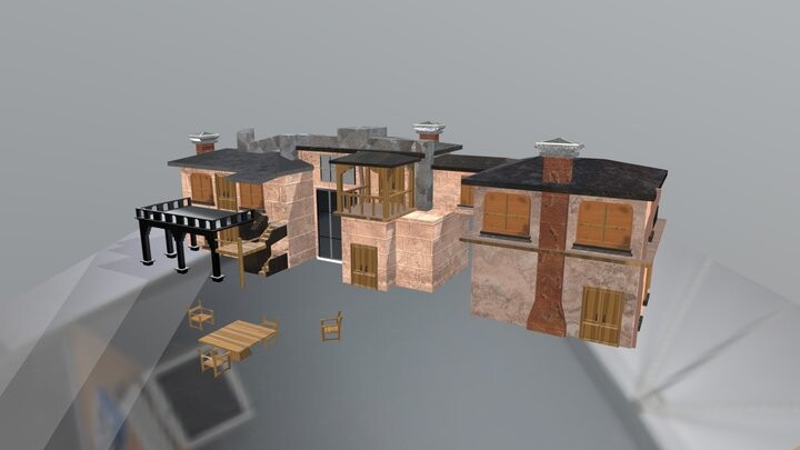 ArtStation - 5000 Poly House