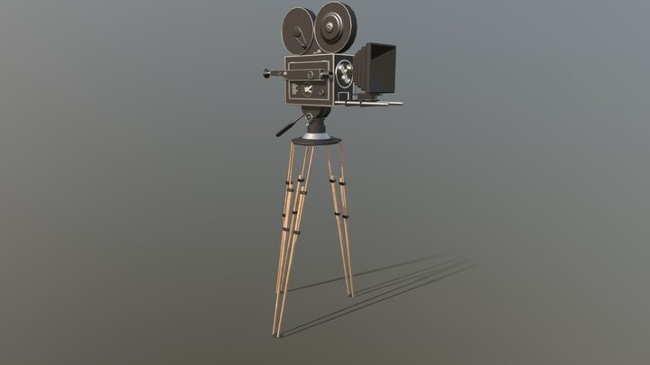 ArtStation - Low Poly Retro Film Camera