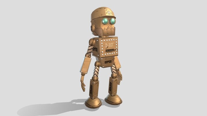 ArtStation - (3DAC1) Robot - 3D model - Semi Organic Modeling