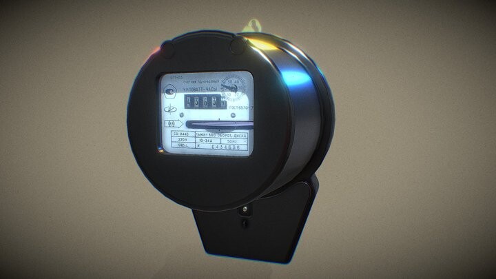 ArtStation - A soviet electricity meter.