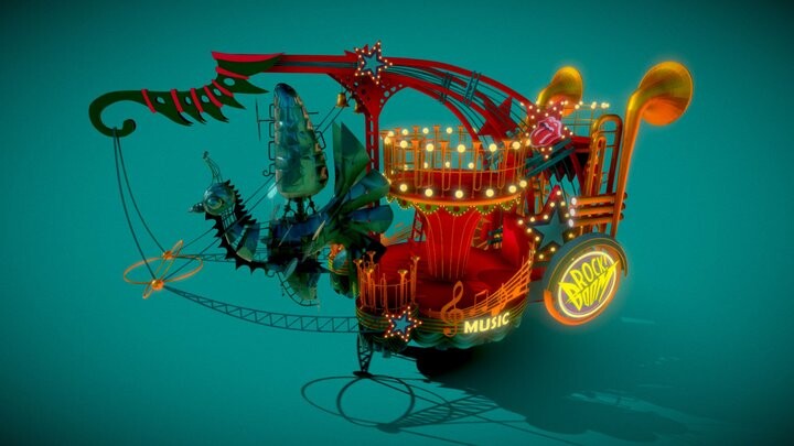 ArtStation - Musical machine for a themed amusement park
