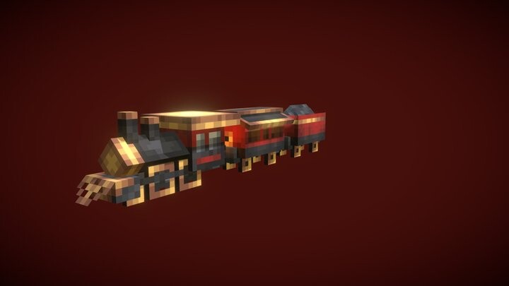 ArtStation - Miniature Train for Minecraft