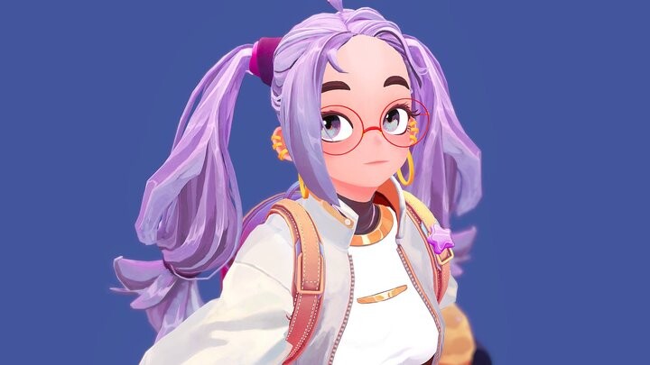 ArtStation - vtuber maya(use ai texture_handpainting)