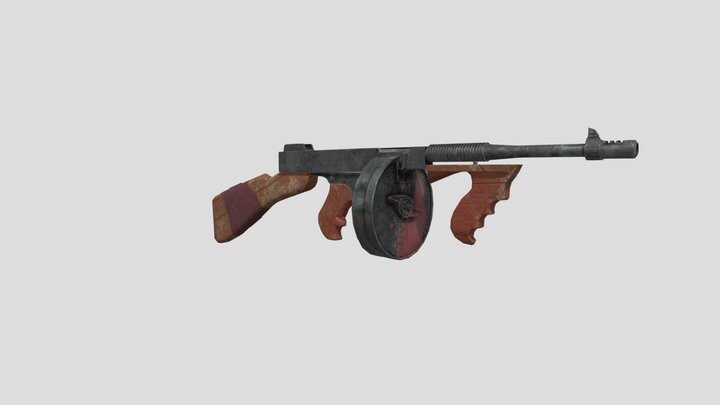 ArtStation - Apocalyptic Tommy Gun