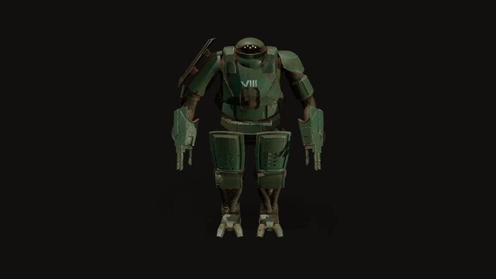 ArtStation - Mecha (3D game model)
