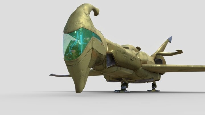 ArtStation - Alien Aircraft 01