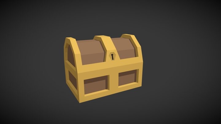 ArtStation - Low Poly Treasure Chest