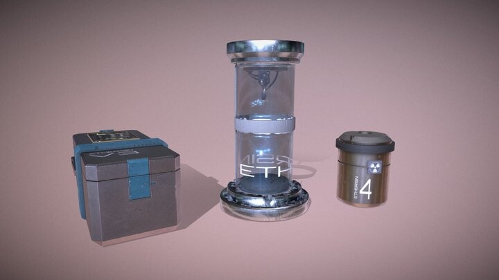 ArtStation - Sci Fi containers Kit 01