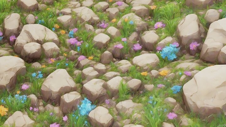 ArtStation - Stylized Ground v1 Seamless Texture