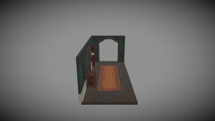 ArtStation - 3D Haunted House Diorama