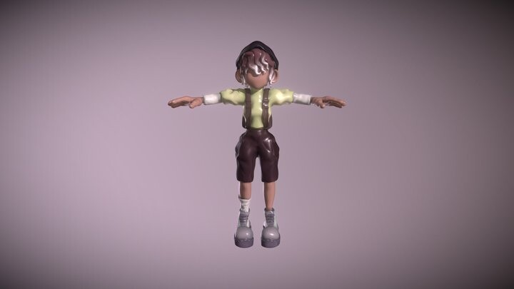 ArtStation - Non Binary Character || Original Design || 3d Model