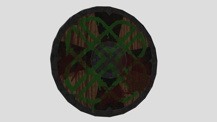 ArtStation - High to Low poly Shield