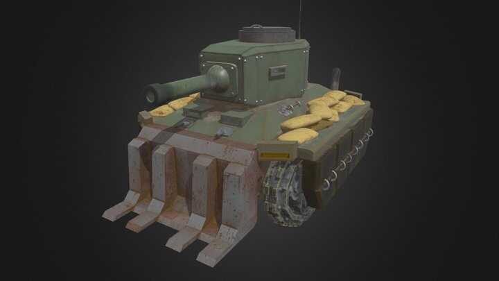 ArtStation - Custom Tank Model