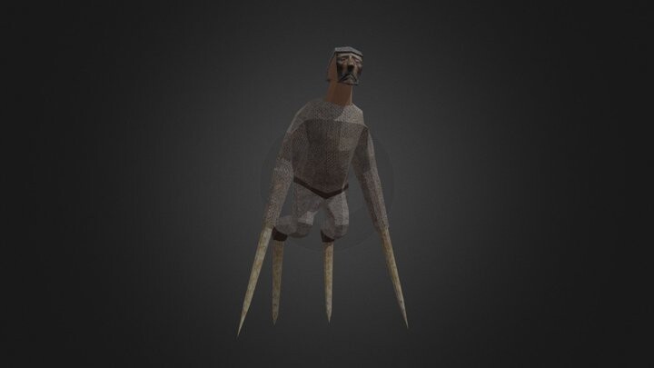 ArtStation - Low Poly PS1 Style Monster