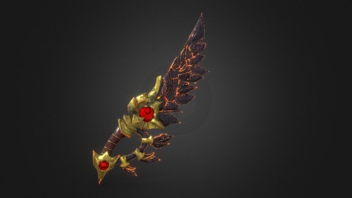ArtStation - Fantasy Flame Dagger