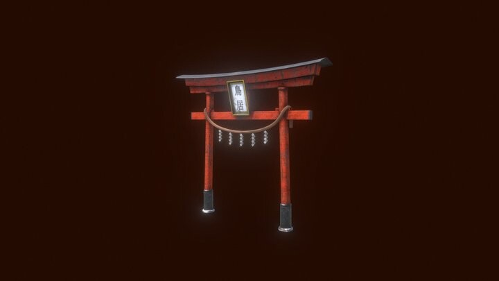 ArtStation - Old Japanese Shrine Torii Gate | High Poly