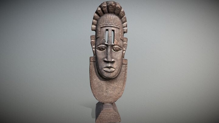 ArtStation - Wood Carving of "Benin Ivory Mask"
