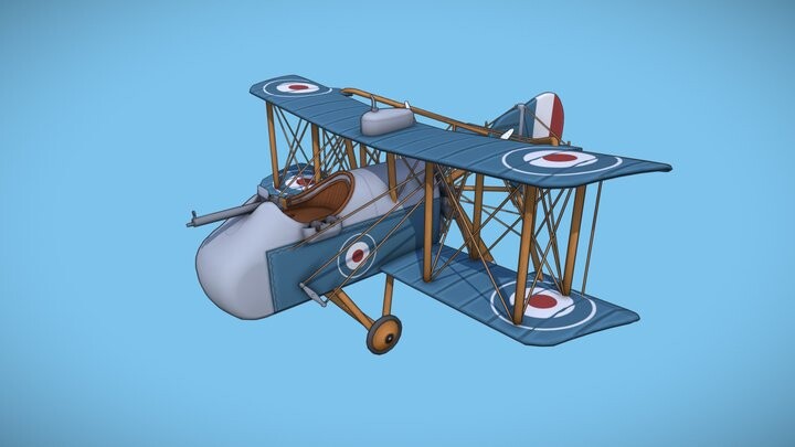 ArtStation - DH.2 Stylized aircraft