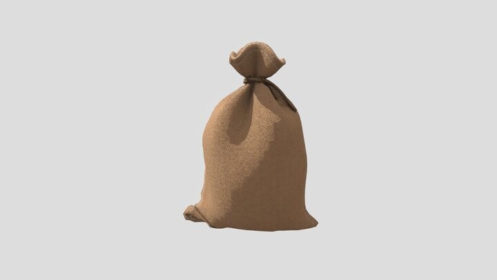 ArtStation - Game Ready Low Poly Sack 3D Model