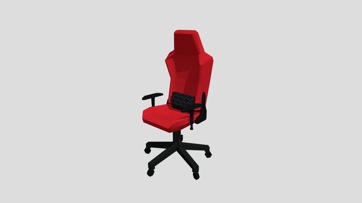 ArtStation - Gaming Chair Low Poly 3D Maya Model