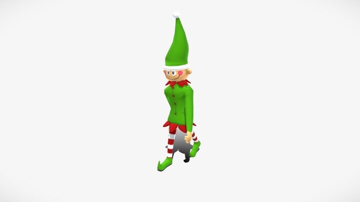 ArtStation - ANIMATED CHRISTMAS ELF READY TO USE