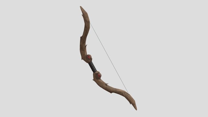 ArtStation - Wooden Fantasy Bow