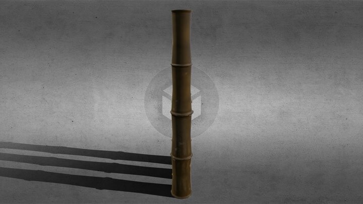 ArtStation - semi realistic stylized bamboo tree
