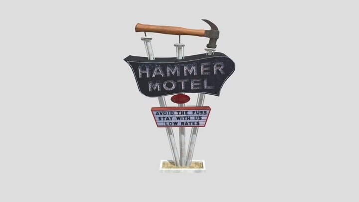ArtStation - Hammer Motel Sign