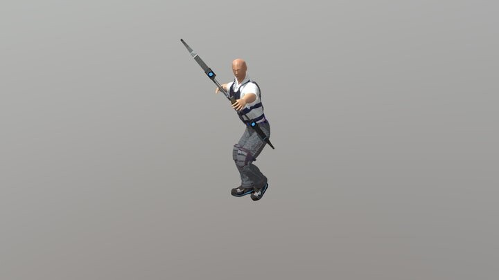 ArtStation - AIM WALKING CYCLE ANIMATION