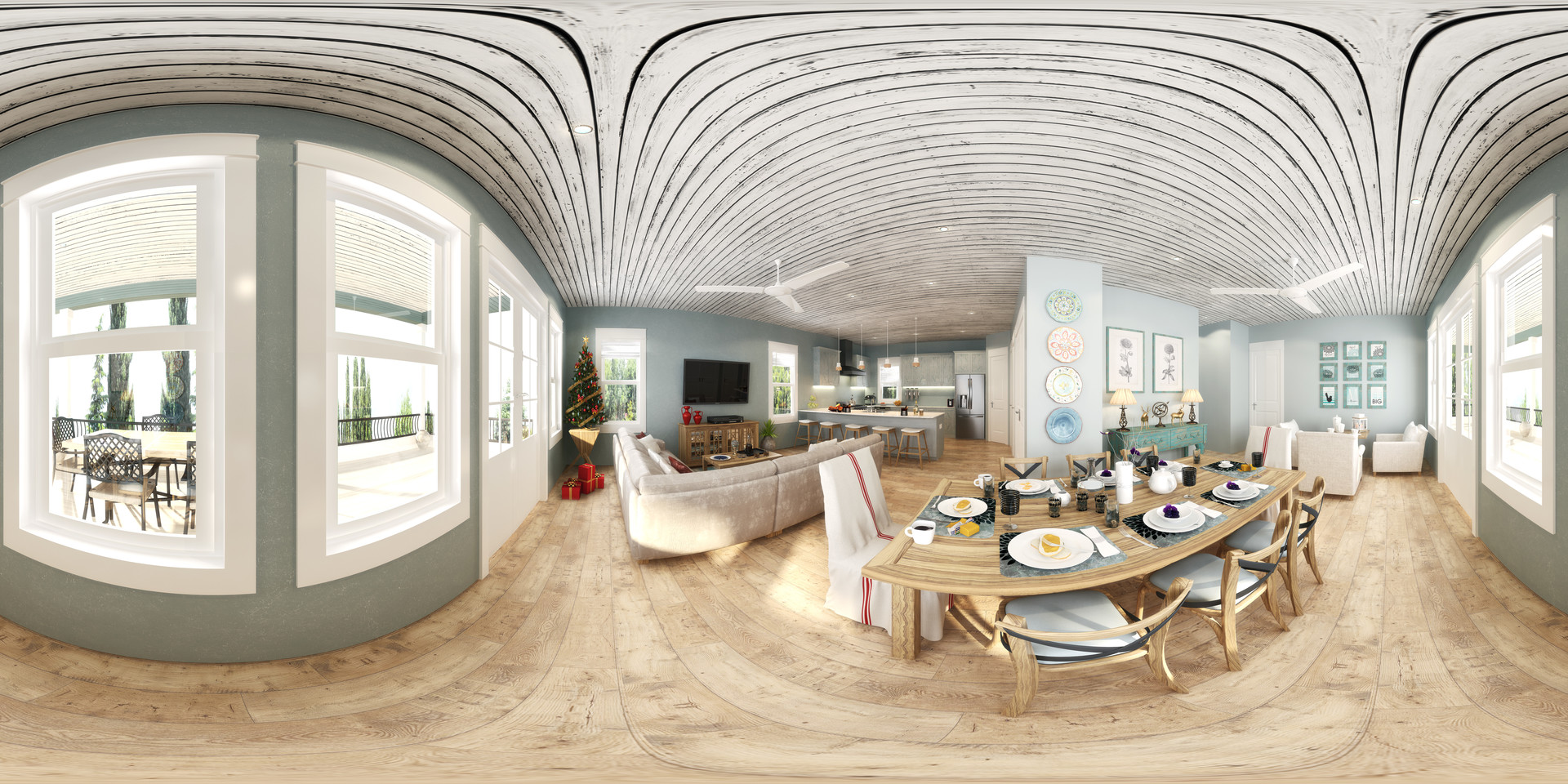 ArtStation - Common Area Interior Render 360*