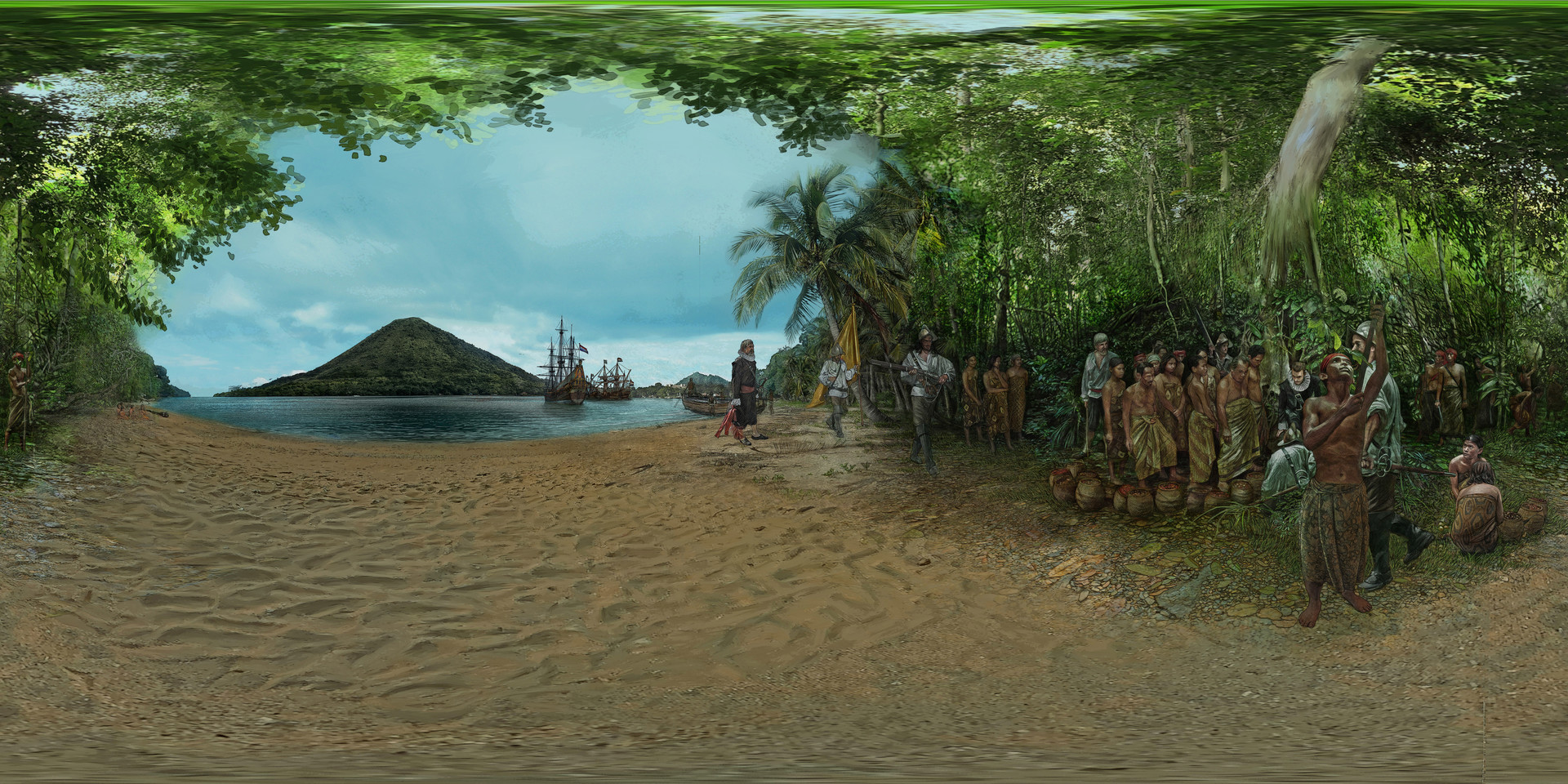 ArtStation - History VR Banda Islands, 1700 AD