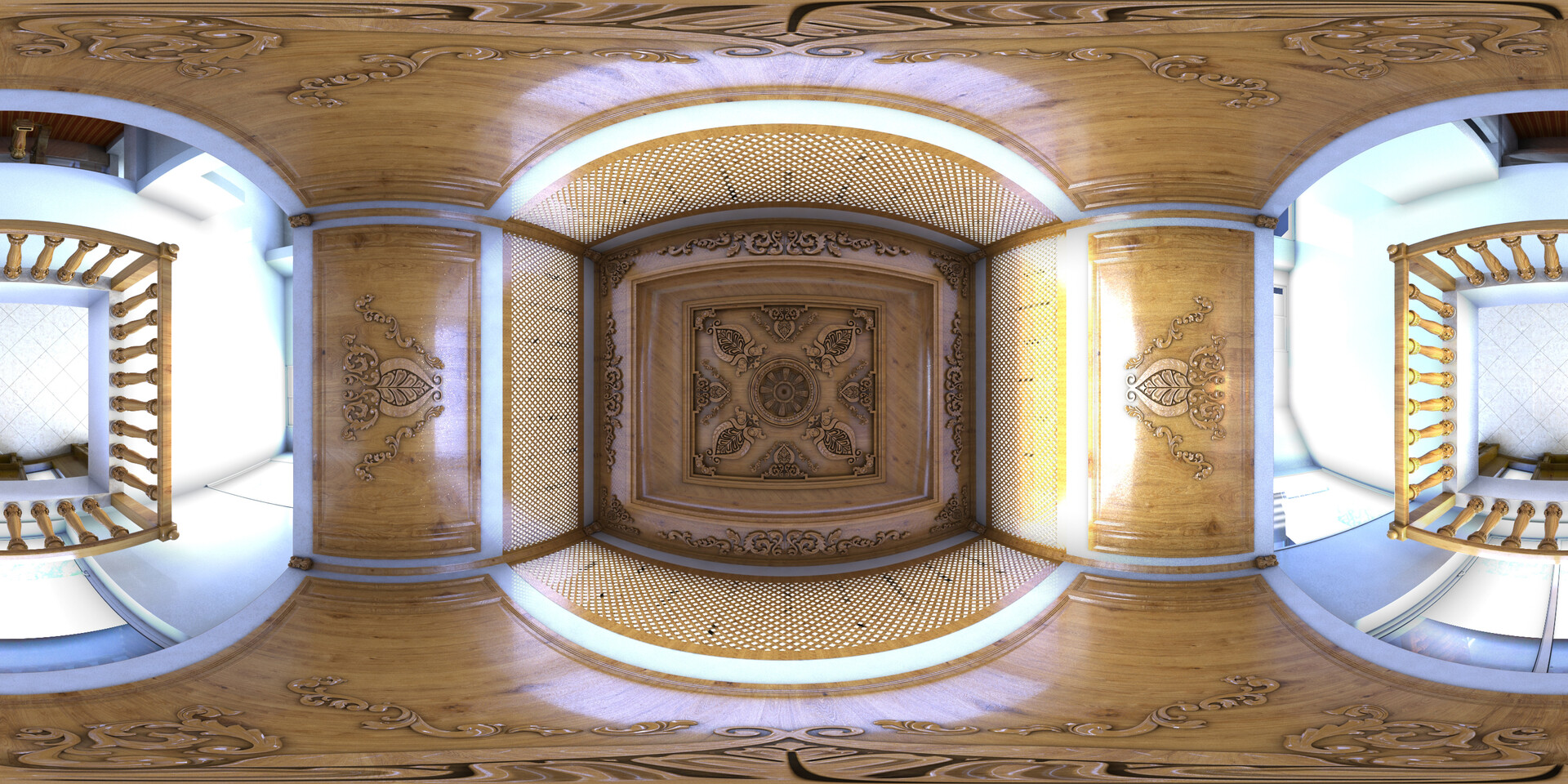 ArtStation - interior Design open Roof