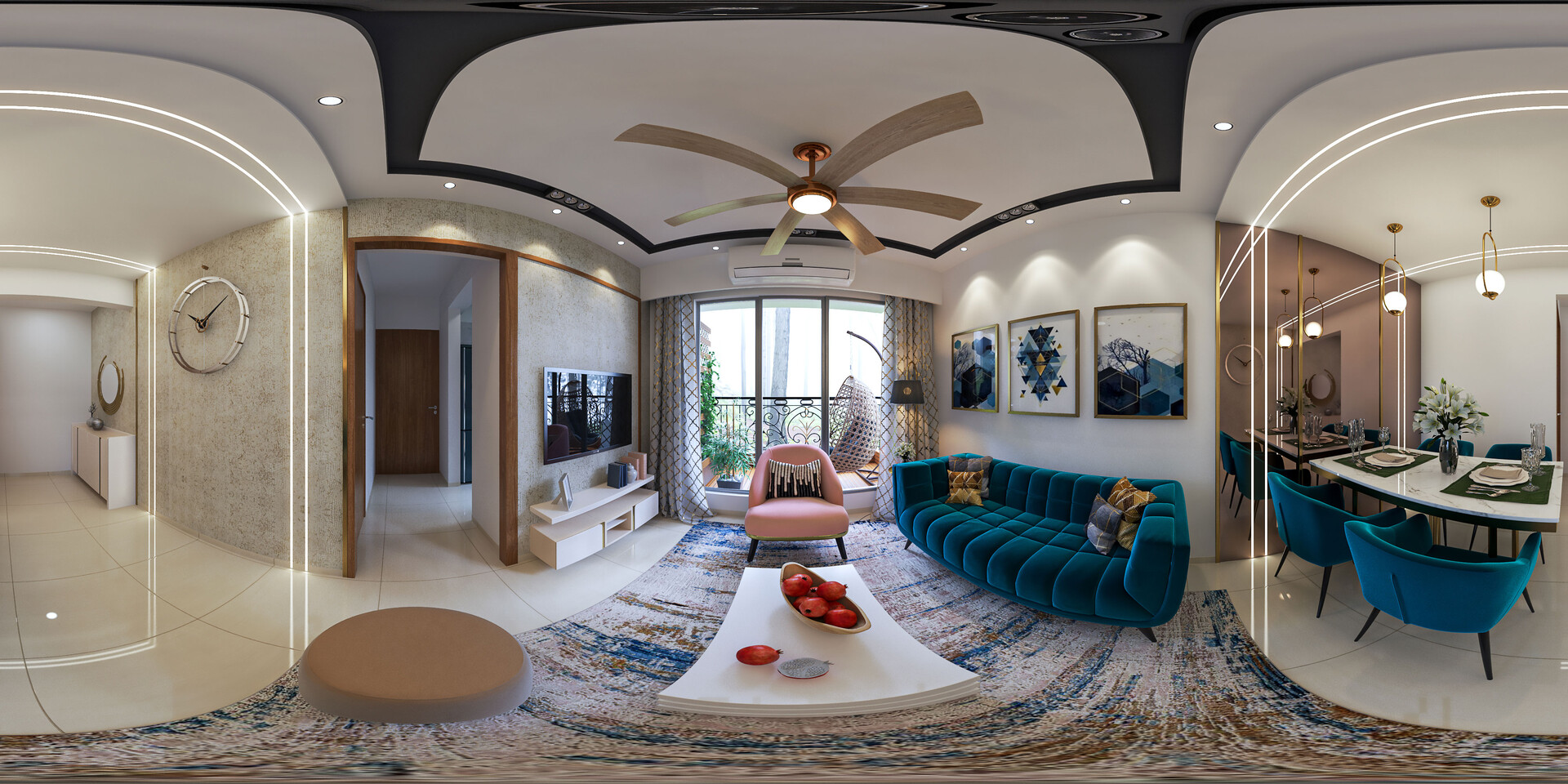 ArtStation - 360 panoramas Sample flat