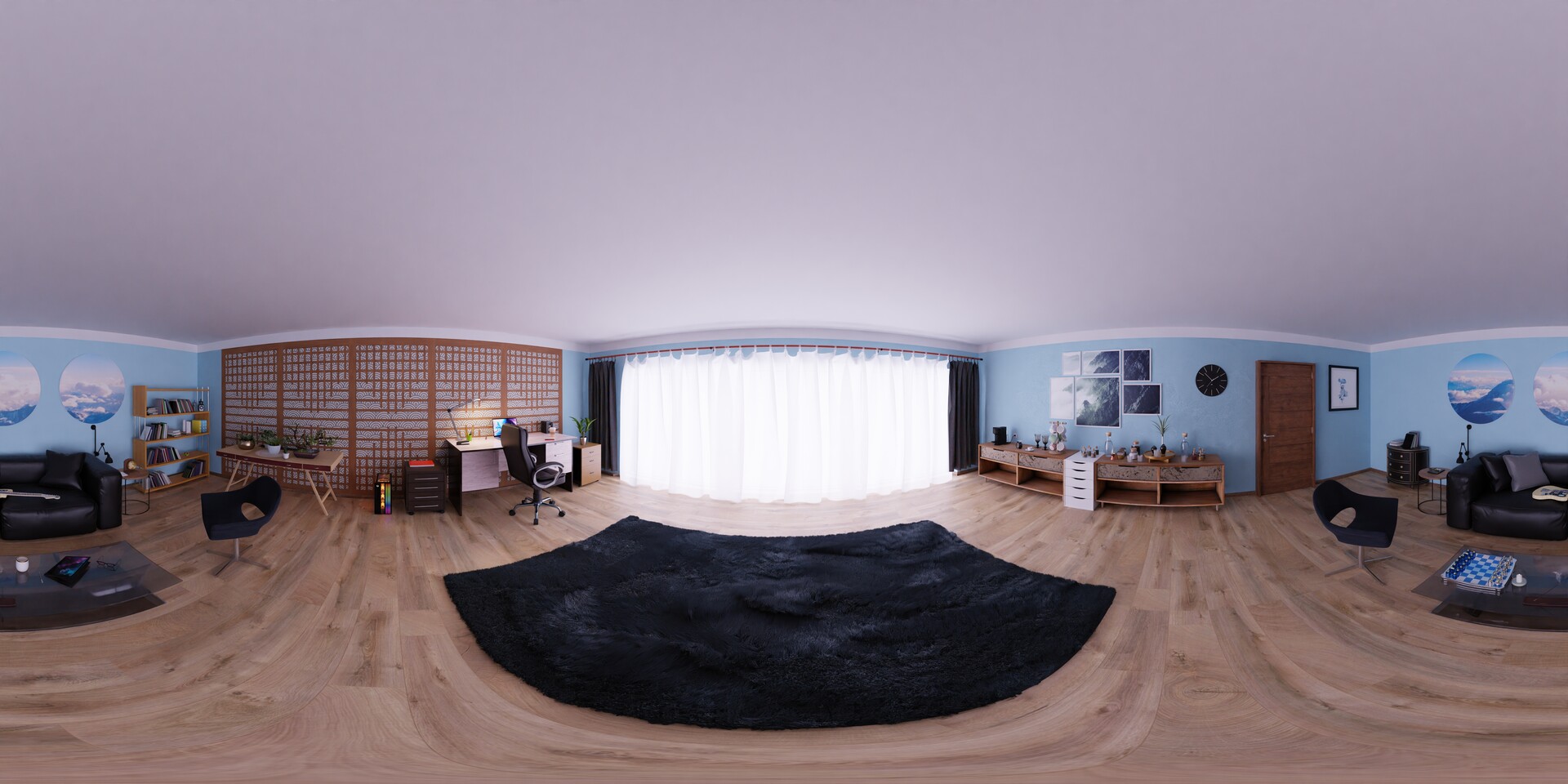 ArtStation - 360 camera Home office room design