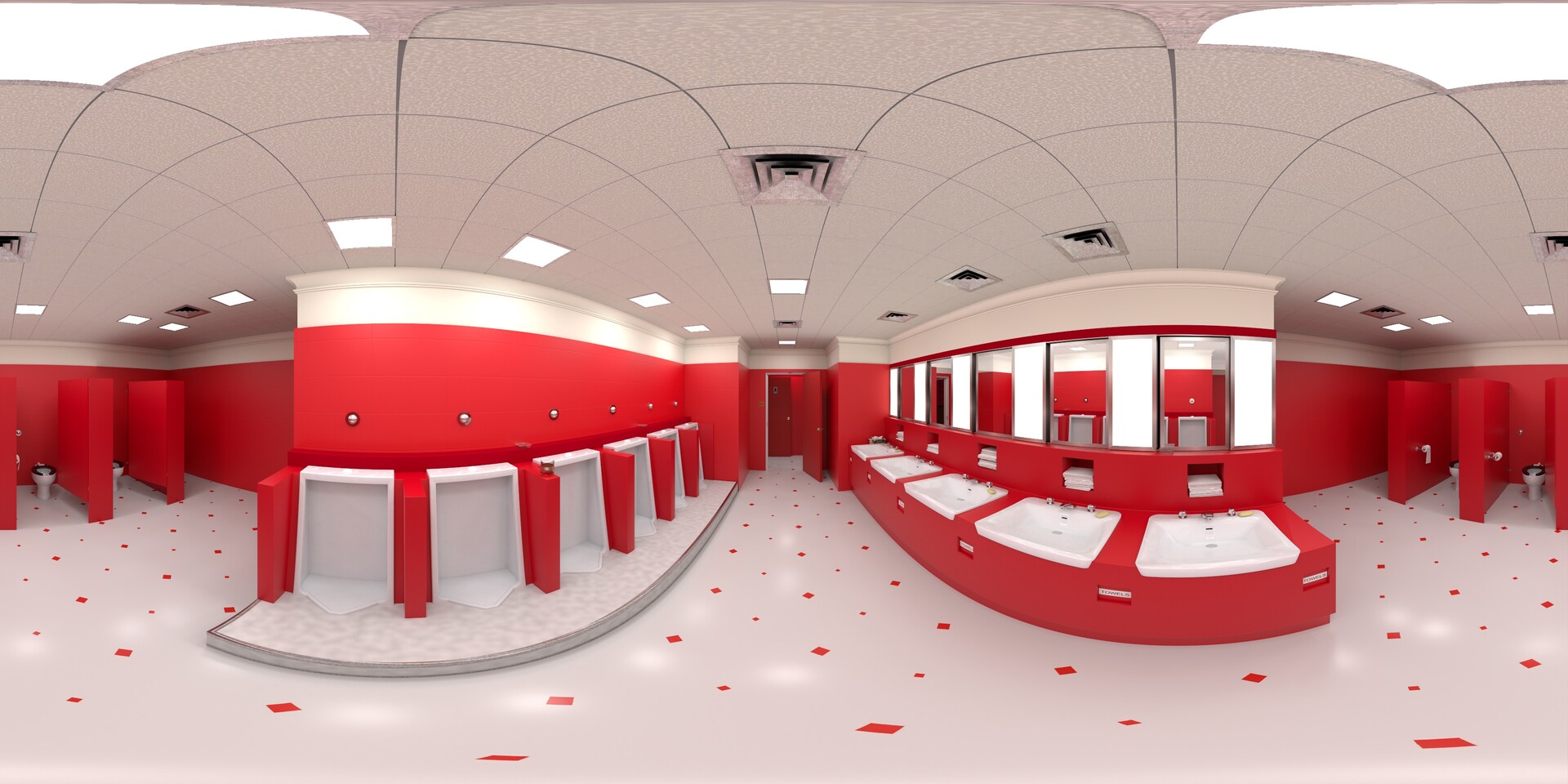 ArtStation - Red Bathroom 360 - The Shining