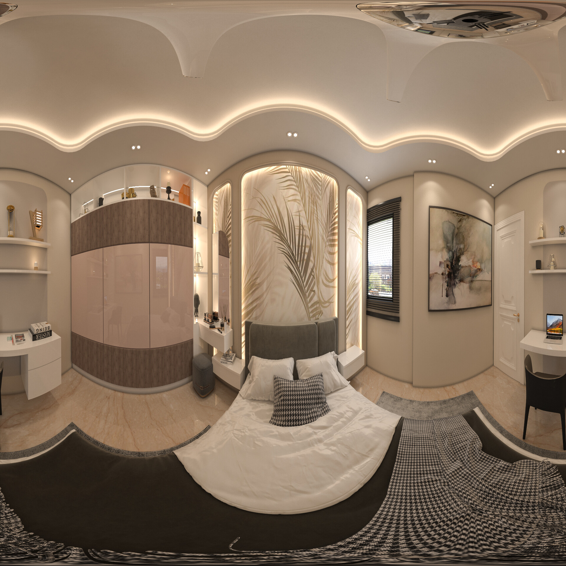 ArtStation - Bedroom 360 view