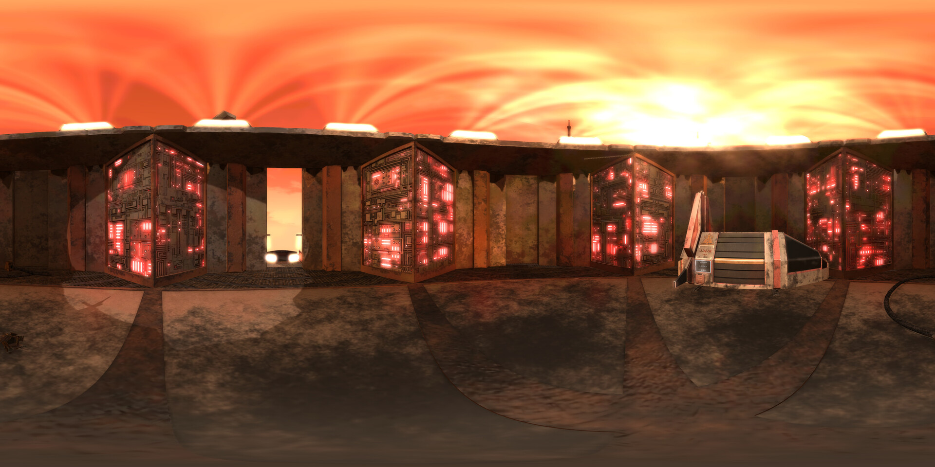 ArtStation - Desert Spaceport v1