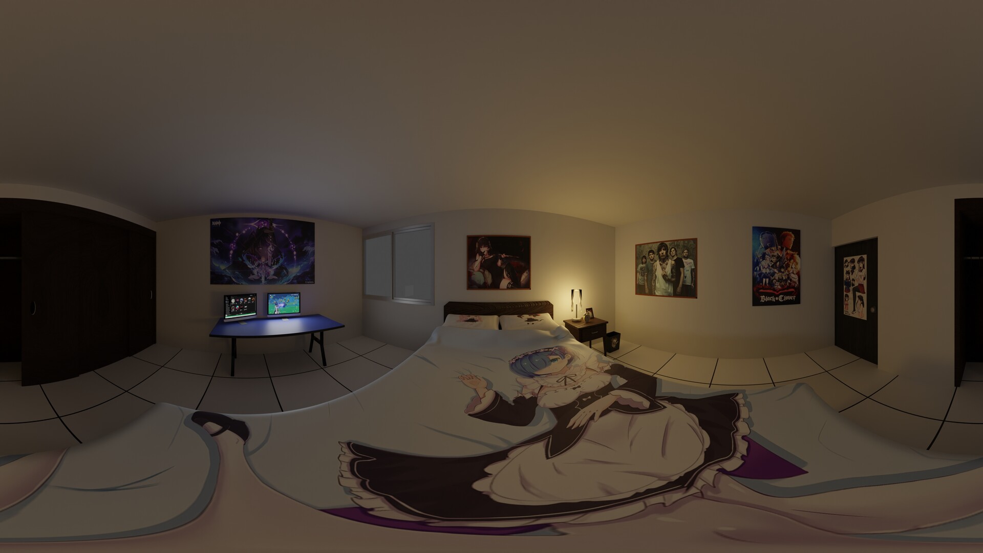 ArtStation - Basic Otaku/Gamer Room