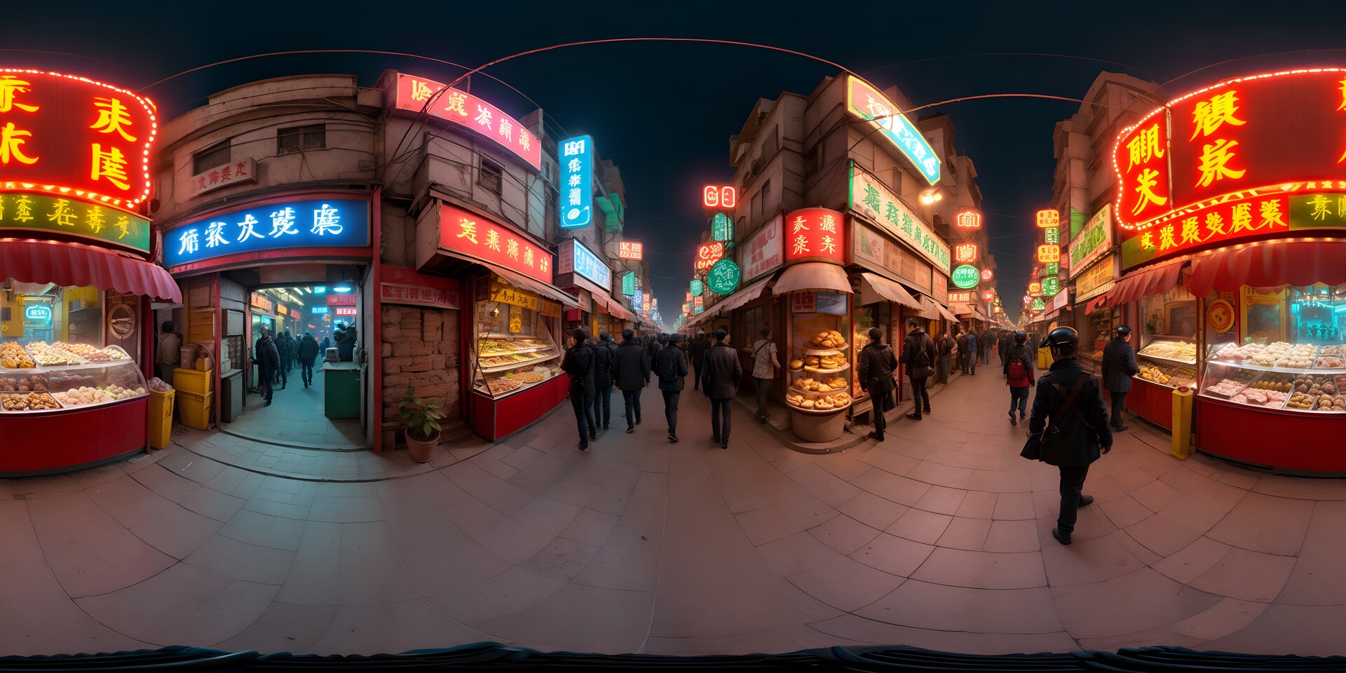ArtStation - Retro Chinese street Panorama